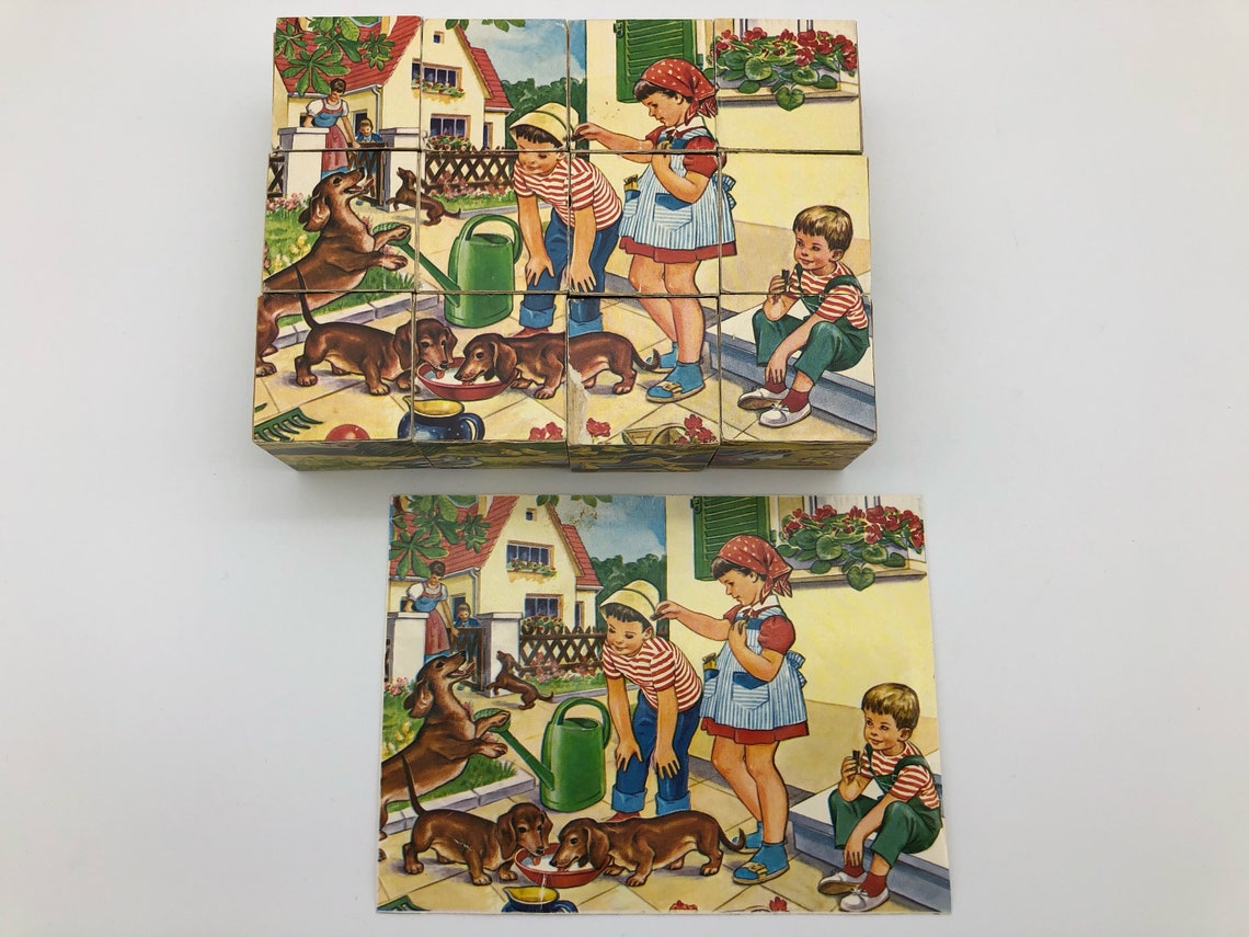 German Block Puzzle Hermann Eichhorn Made in West Germany | Etsy