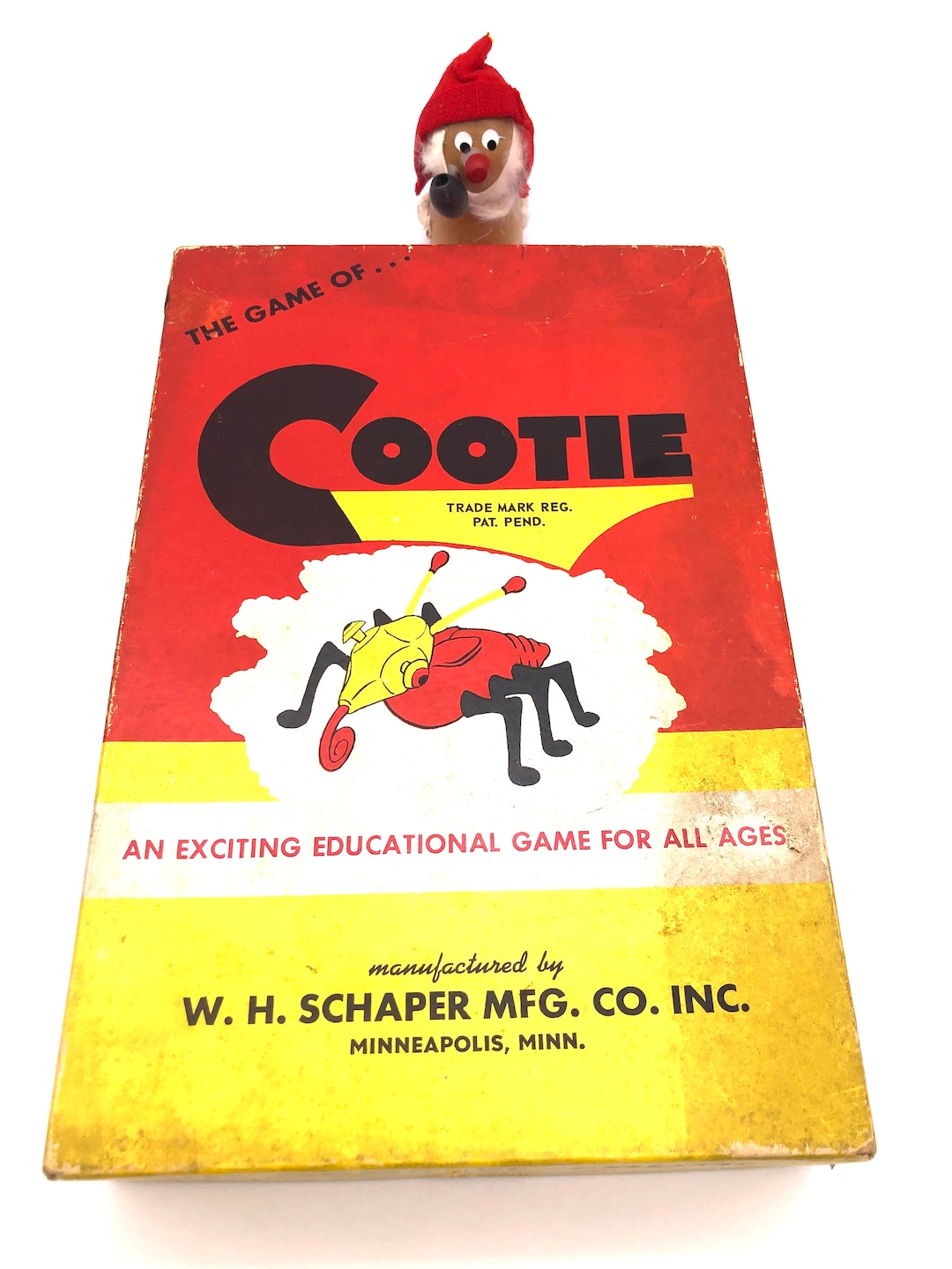 Vintage Cootie Game 1949 Build a Bug Insect 1940s Game - Etsy