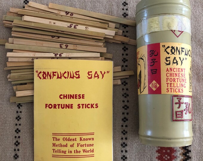 Chinese Fortune Telling Stick Game - Vintage Tarot Game - Prediction - Etsy