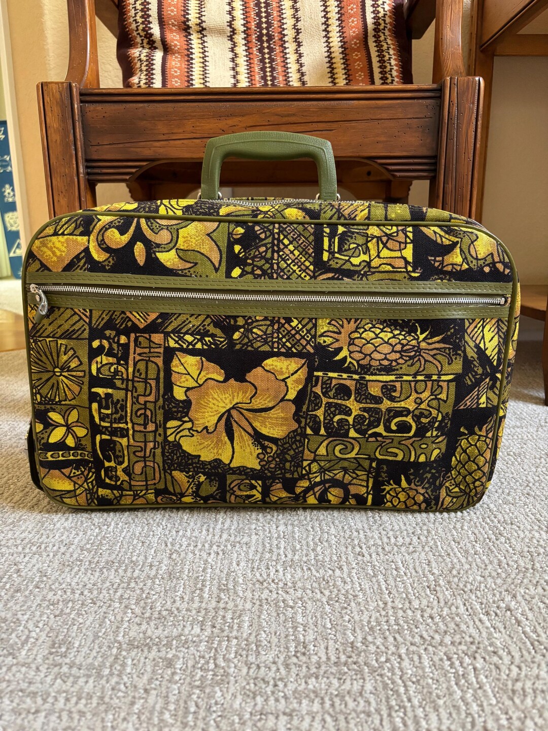 Vintage Retro Suitcase Overnight Bag - Small Hawaiian Suitcase- Bantam ...