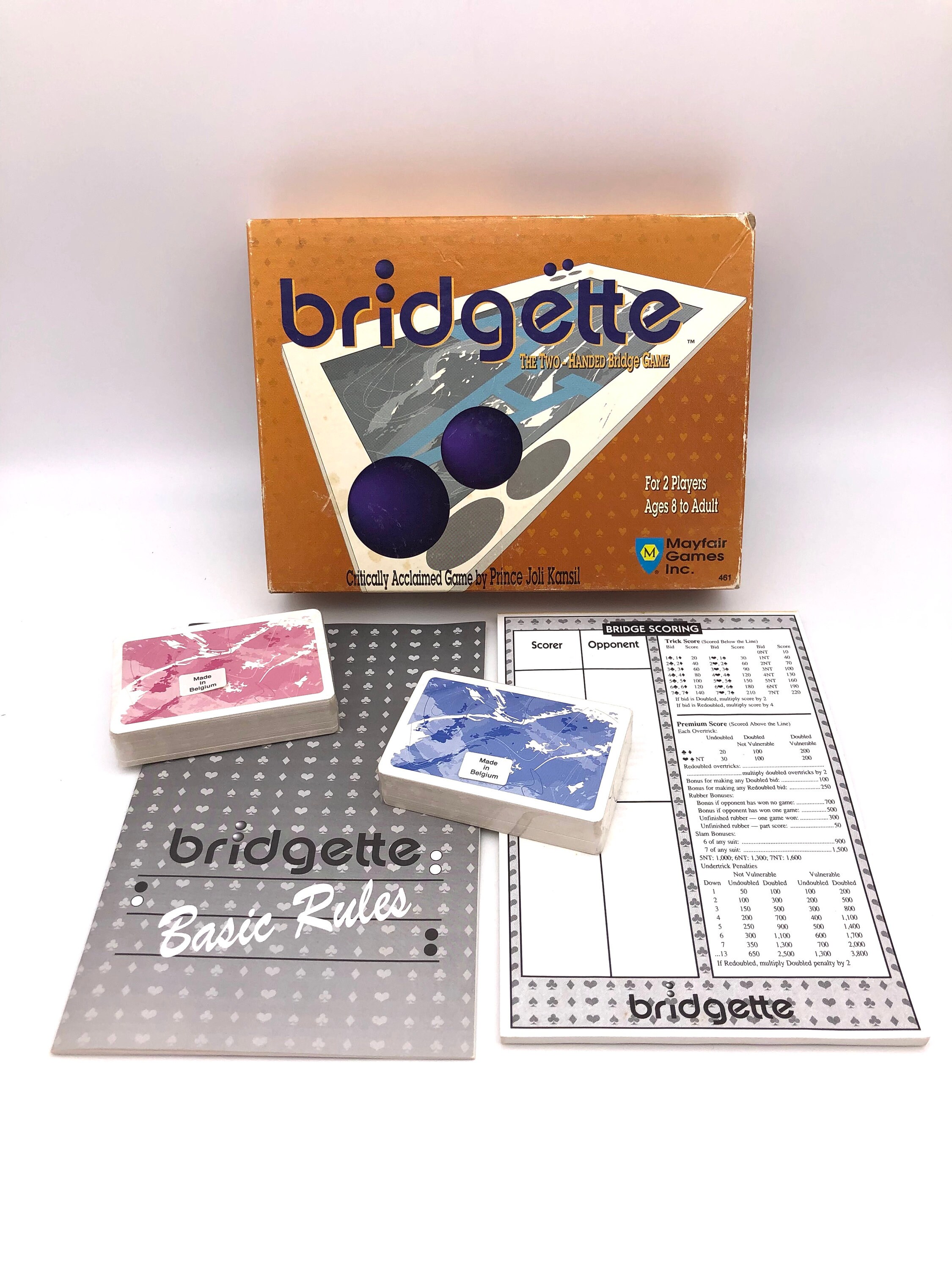 Vintage Bridgette Two Handed Bridge Game Vintage Card Game - Etsy