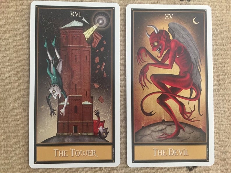 DEVIANT MOON Tarot Cards Tarot Deck Tarot Tarot Pack - Etsy
