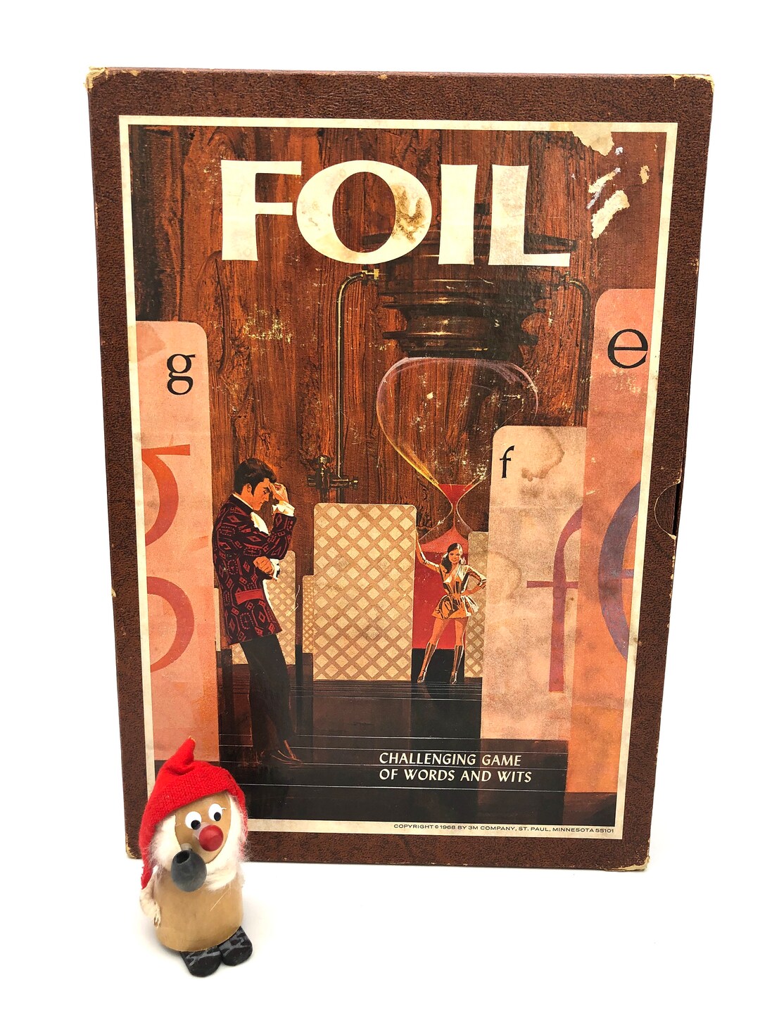 Vintage FOIL Board Game 3M Bookshelf Games 1960s Complete Challenging ...