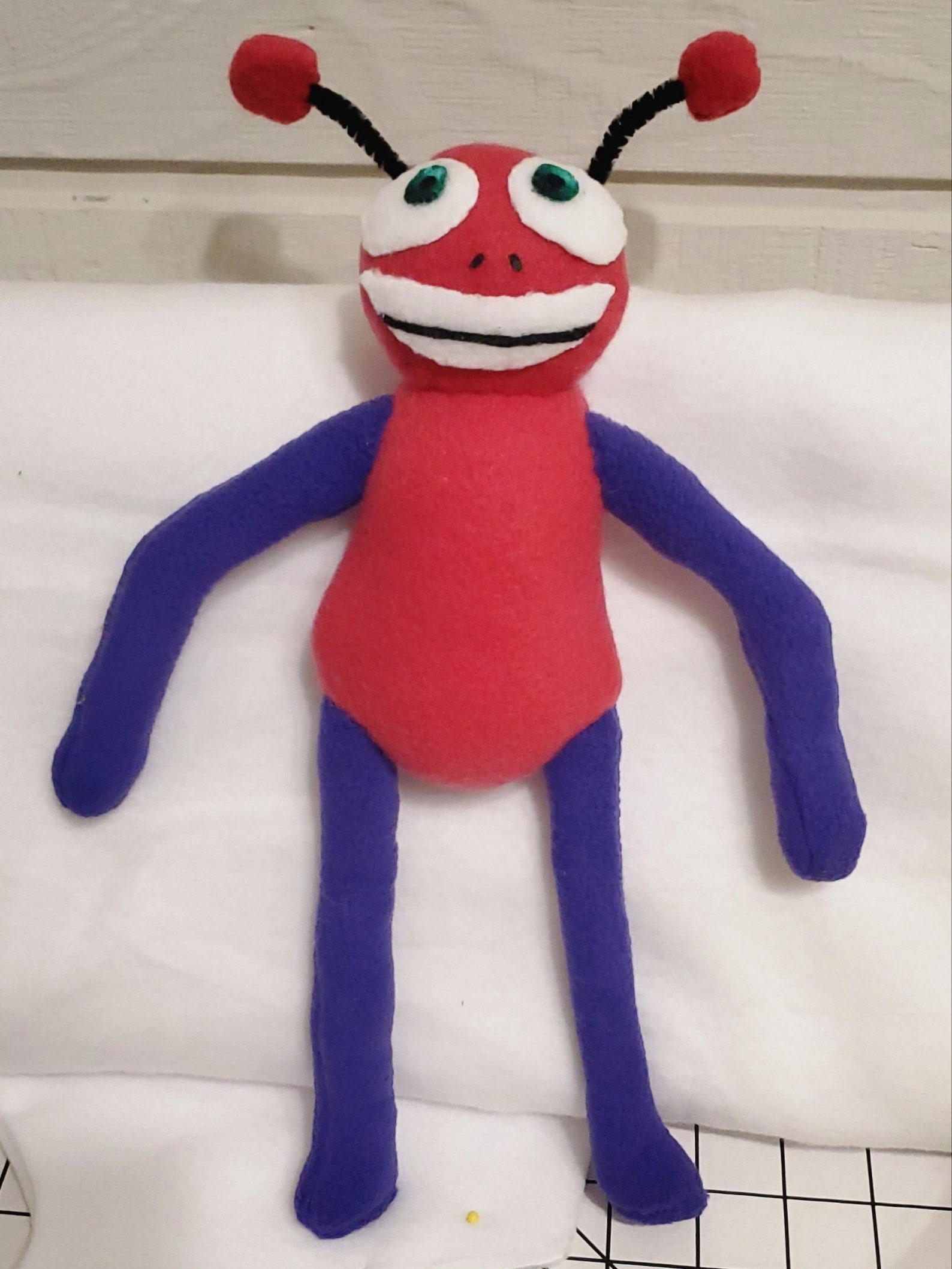 Bugbo Posable Plush Toy bugbo Youtube Flash Series Plushie - Etsy