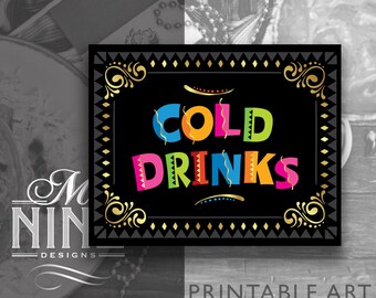 Cold drinks sign | Etsy