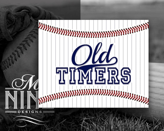 Baseball Party Sign Printables Baseball OLD TIMERS Sign - Etsy