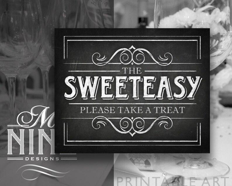 Chalkboard Printable Art / The SWEETEASY / Chalkboard Candy | Etsy