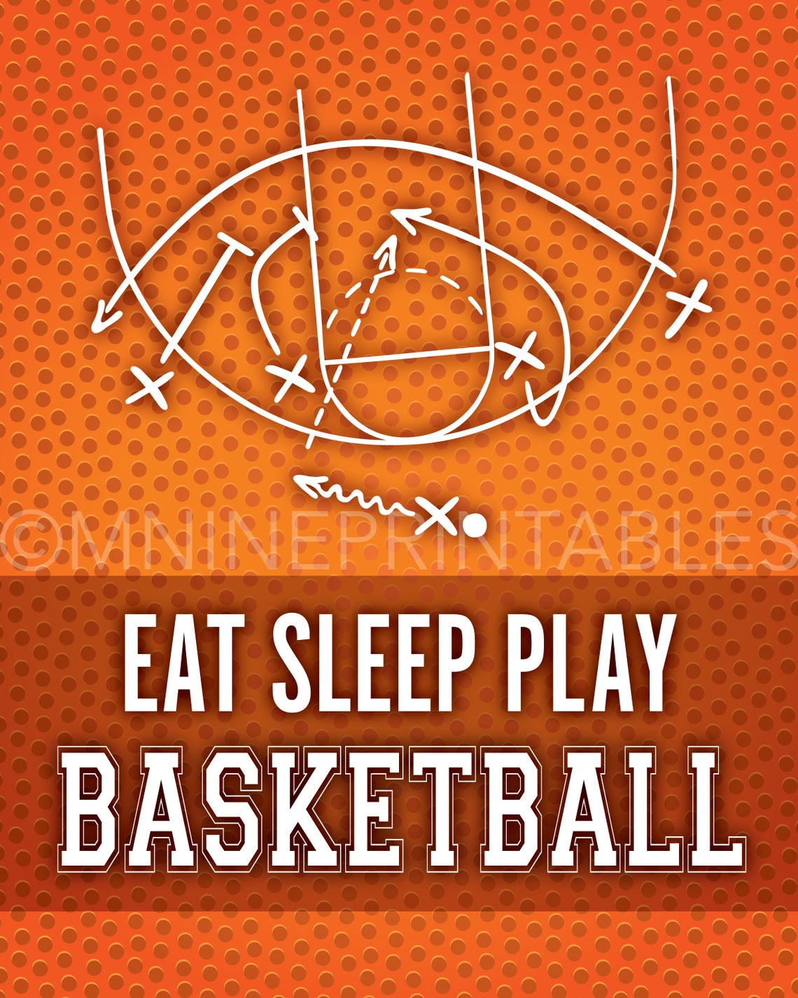Basketball Quote Printables Eat Sleep Play Basketball - Etsy