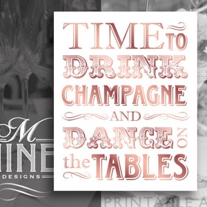 Rose Gold Party Printables / Grab A Prop and Strike A Pose / Photo ...