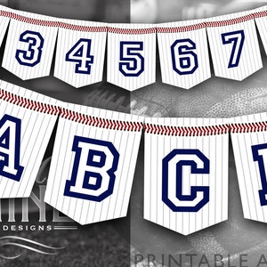Baseball Party Banner Printables Baseball Banner Downloads - Etsy