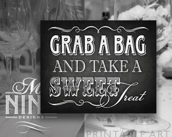 Grab a Bag Sign | Etsy