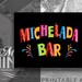Fiesta Wedding Party Decorations, Michelada Bar Sign Printable, Food ...
