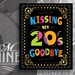 Fiesta Party Sign Printables Kissing My 20's Goodbye - Etsy