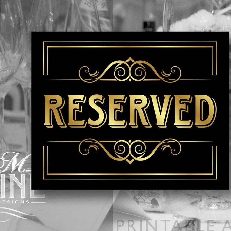 Reserved Sign - Etsy