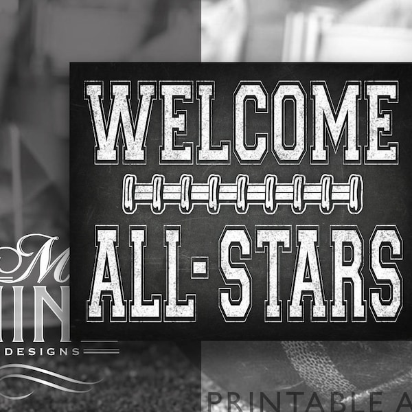 Football Welcome Sign - Etsy