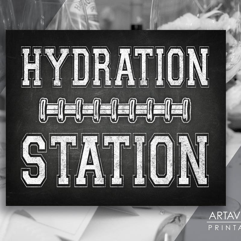 Hydration Station Sign - Etsy