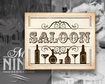 Old West Saloon Sign - Etsy