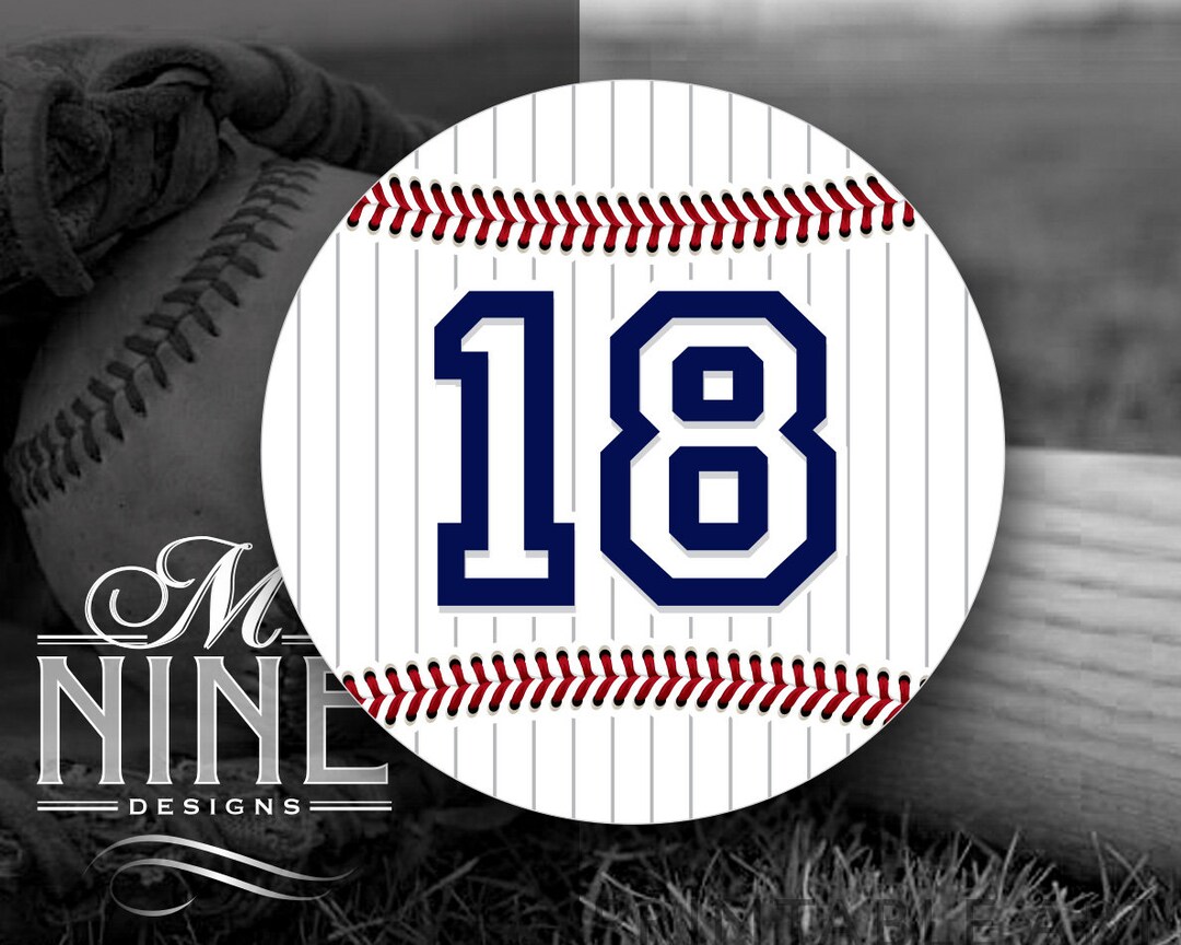 Custom Baseball Sign Decorations, Custom Baseball Number Sign Printable ...