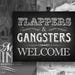 Chalkboard Printable Signs / Flappers & Gangsters Welcome / - Etsy