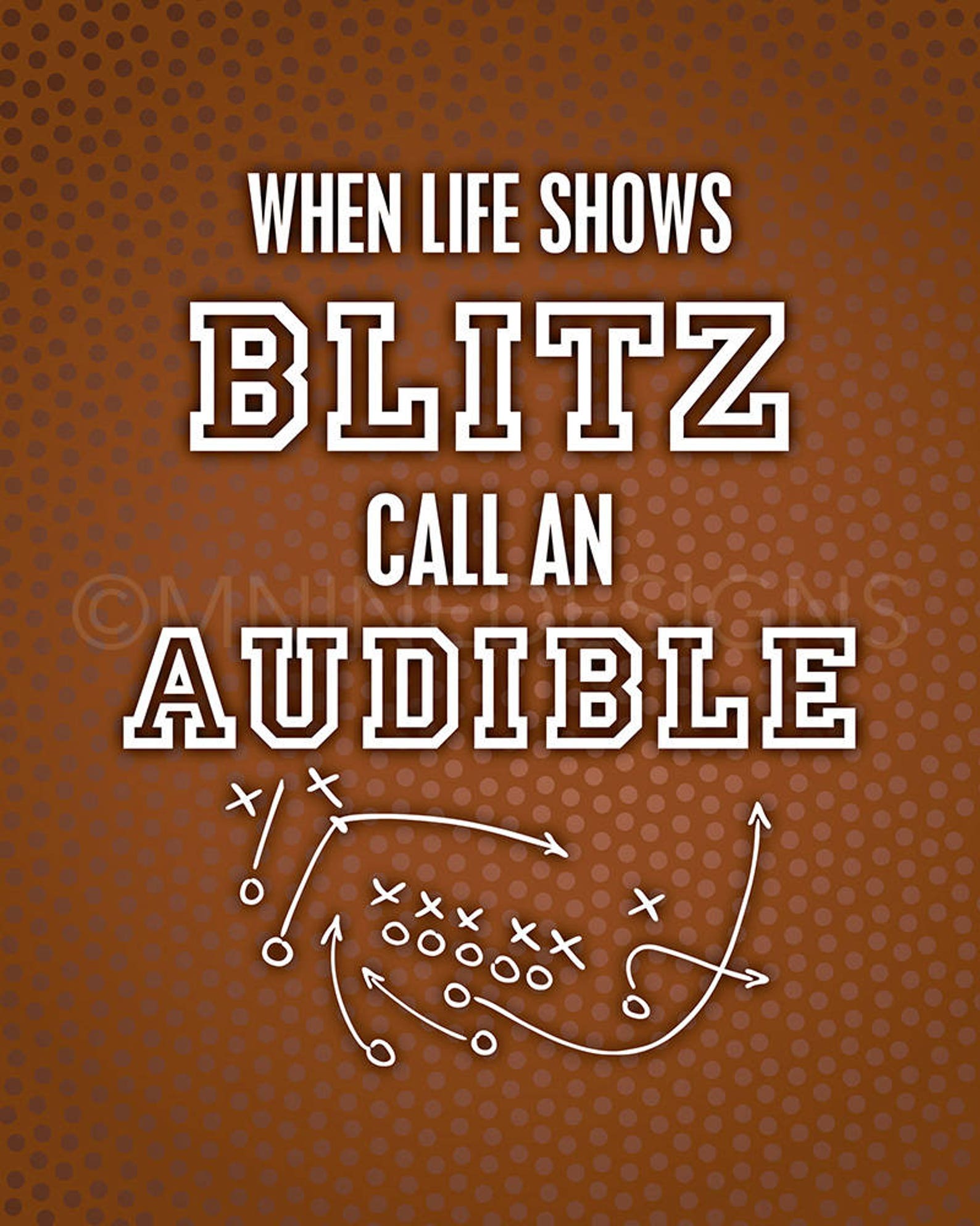 Sports Quotes Printables Life Shows Blitz Football Quote - Etsy