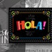 Fiesta Party HOLA Sign Printables | Fiesta Welcome Sign Downloads ...