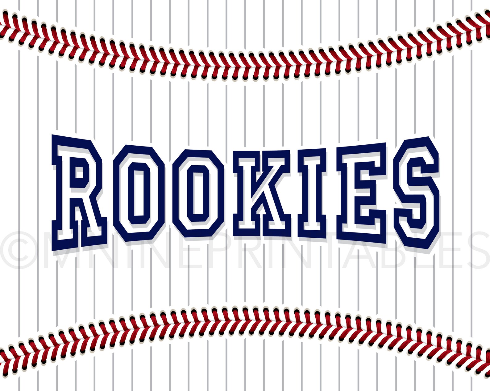 Baseball Party Sign Printables Baseball ROOKIES Sign - Etsy