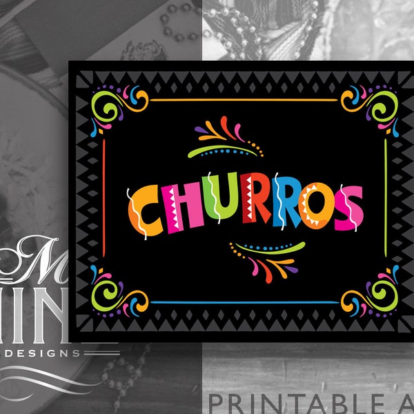Churros Printable Sign - Etsy