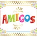 Fiesta Party Sign Printables AMIGOS AMIGAS Sign Downloads Digital ...