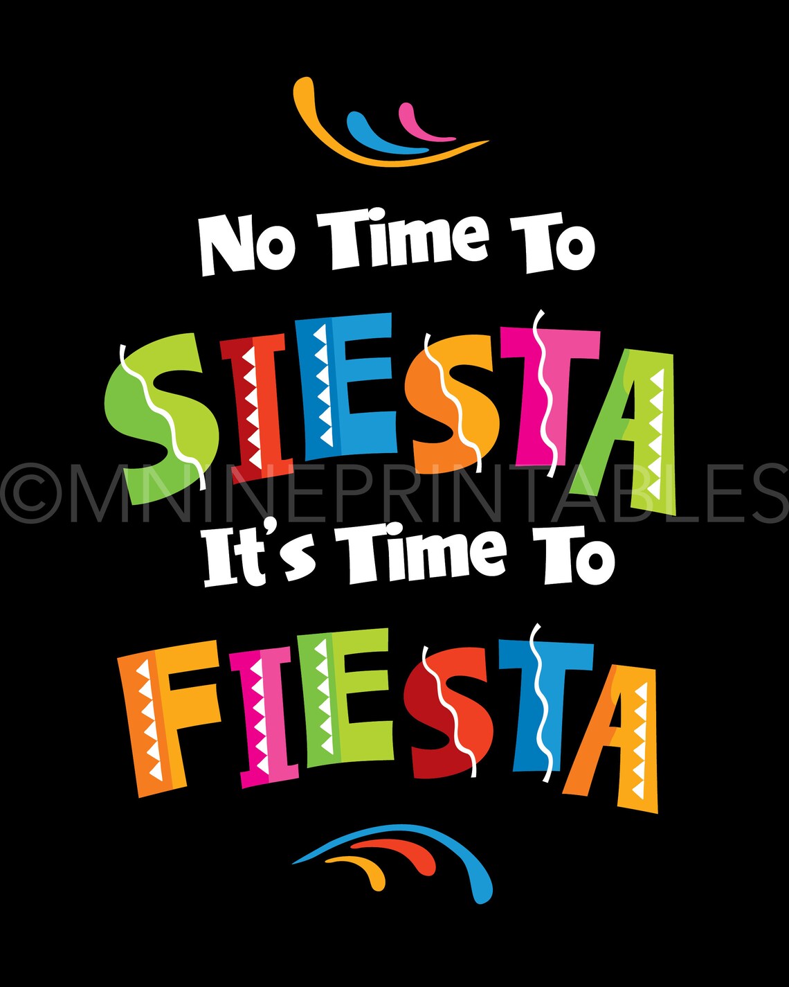 Fiesta Party It's Time To FIESTA Sign Printables | Etsy