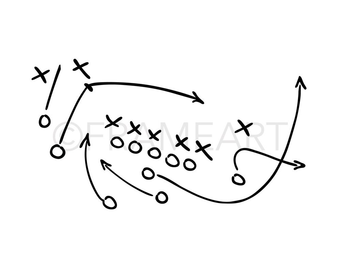 Printable Frame Art FOOTBALL PLAYBOOK Football Print Sports - Etsy