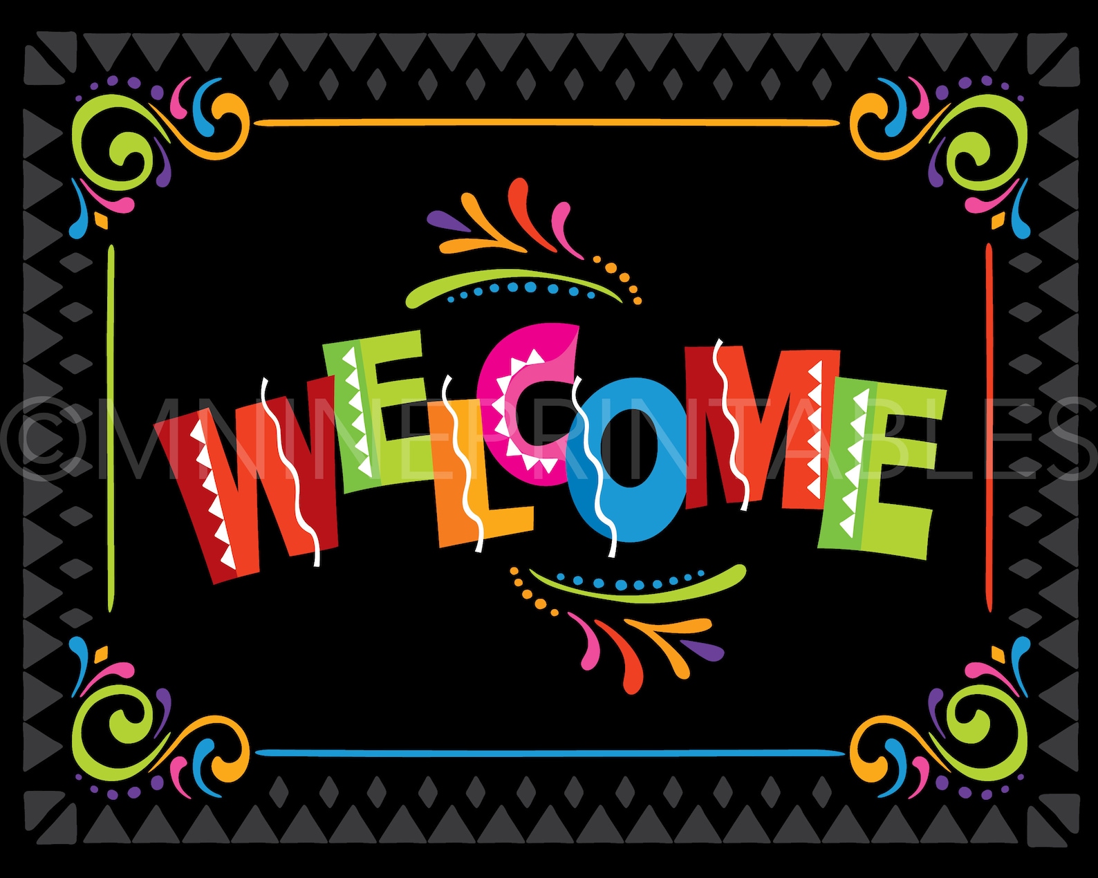 Fiesta Party WELCOME Sign Printables Fiesta Sign Downloads - Etsy Sweden