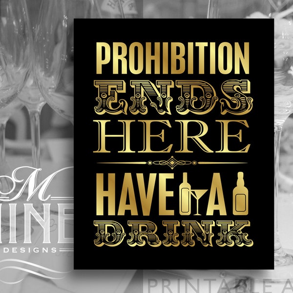 Prohibition Era Sign - Etsy