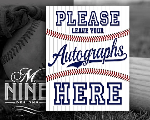 Signing Autographs Baseball