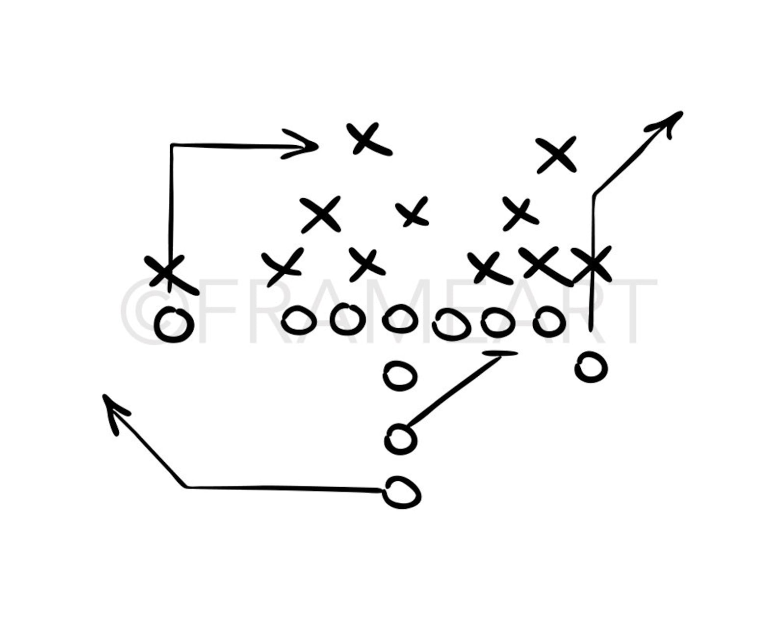 Printable Frame Art FOOTBALL PLAYBOOK Football Print Sports - Etsy