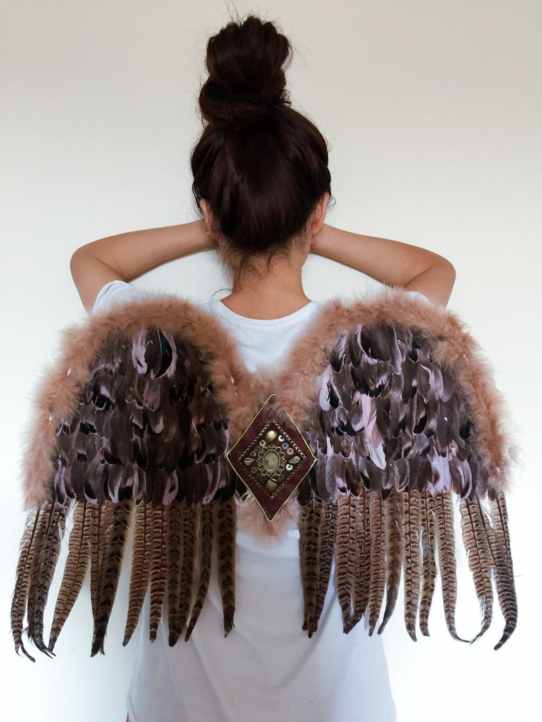 Pheasant Feather Halloween Wing, Halloween Angel Wing Adult Angel Wing ...