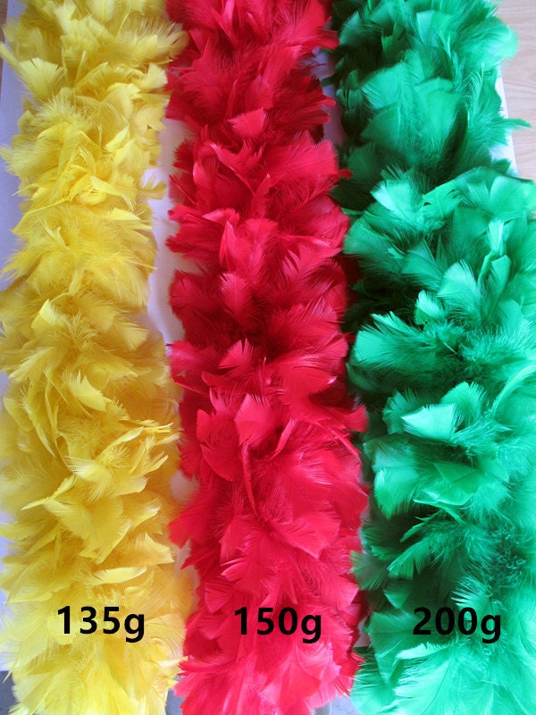 200 Gram 2 Yrd Flat Fluffy Turkey Ruff Feather Boas - Etsy