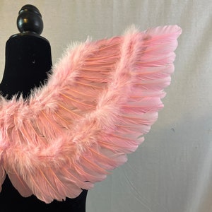 Pink Small Turkey and Goose Feather Angel Wings Costume, Party ...
