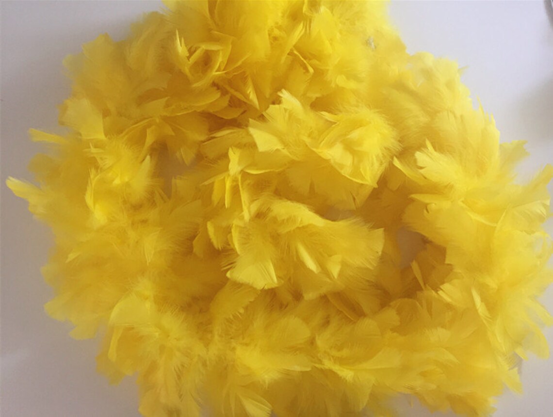 150 Gram 2 Yard Flat Fluffy Turkey Ruff Feather Boas | Etsy