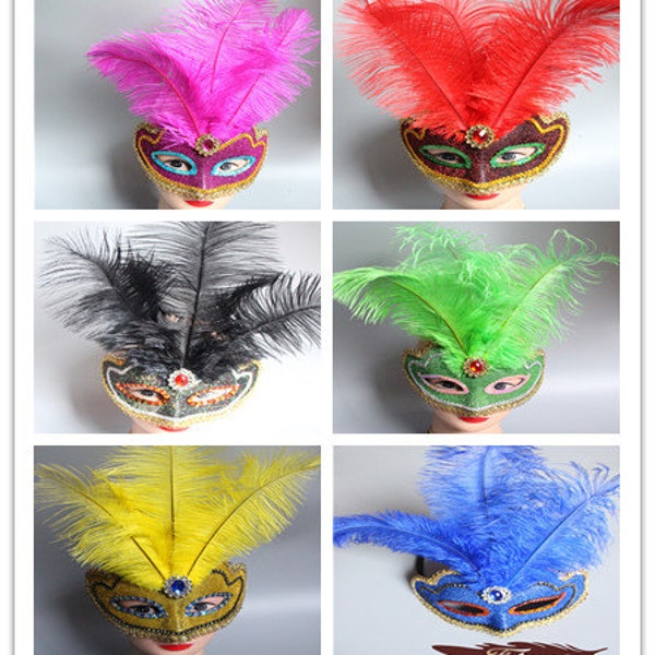 Feather Mask - Etsy