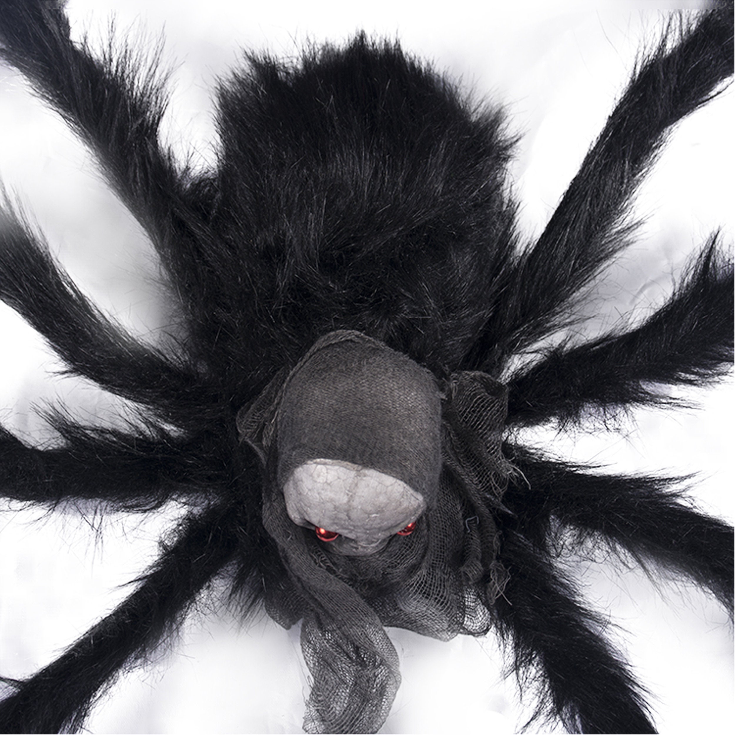 Gray Color Halloween Decorations Spiders Poseable Furry - Etsy