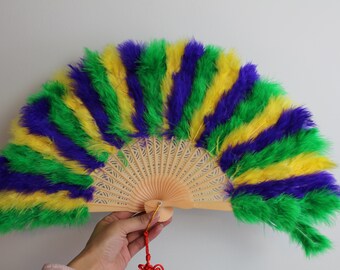 Yellow Handmade Craft Large Turkey Feather Fan - Etsy