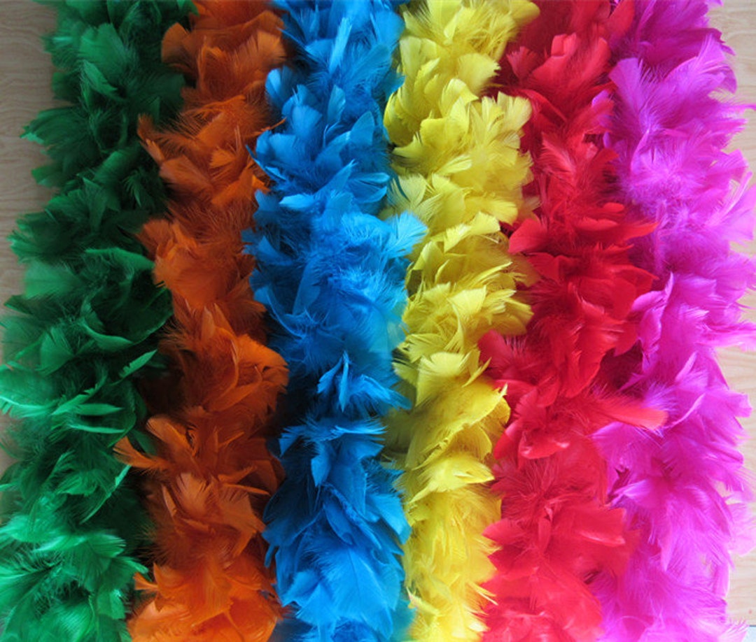 200 Gram 2 Yrd Flat Fluffy Turkey Ruff Feather Boas - Etsy