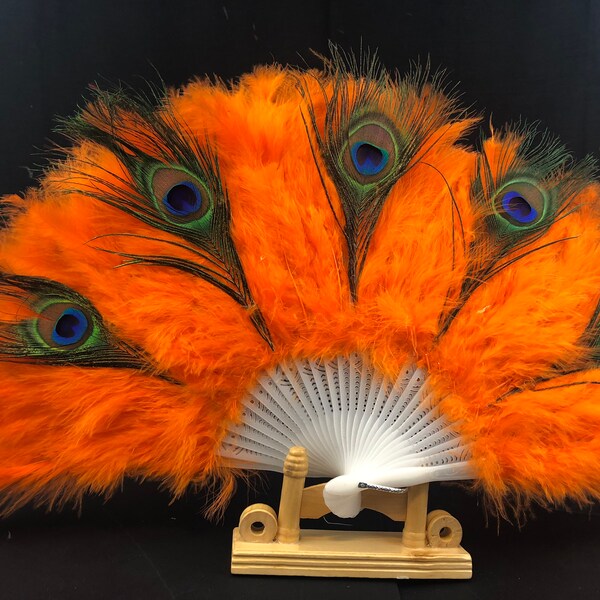 Peacock Feather Fan - Etsy