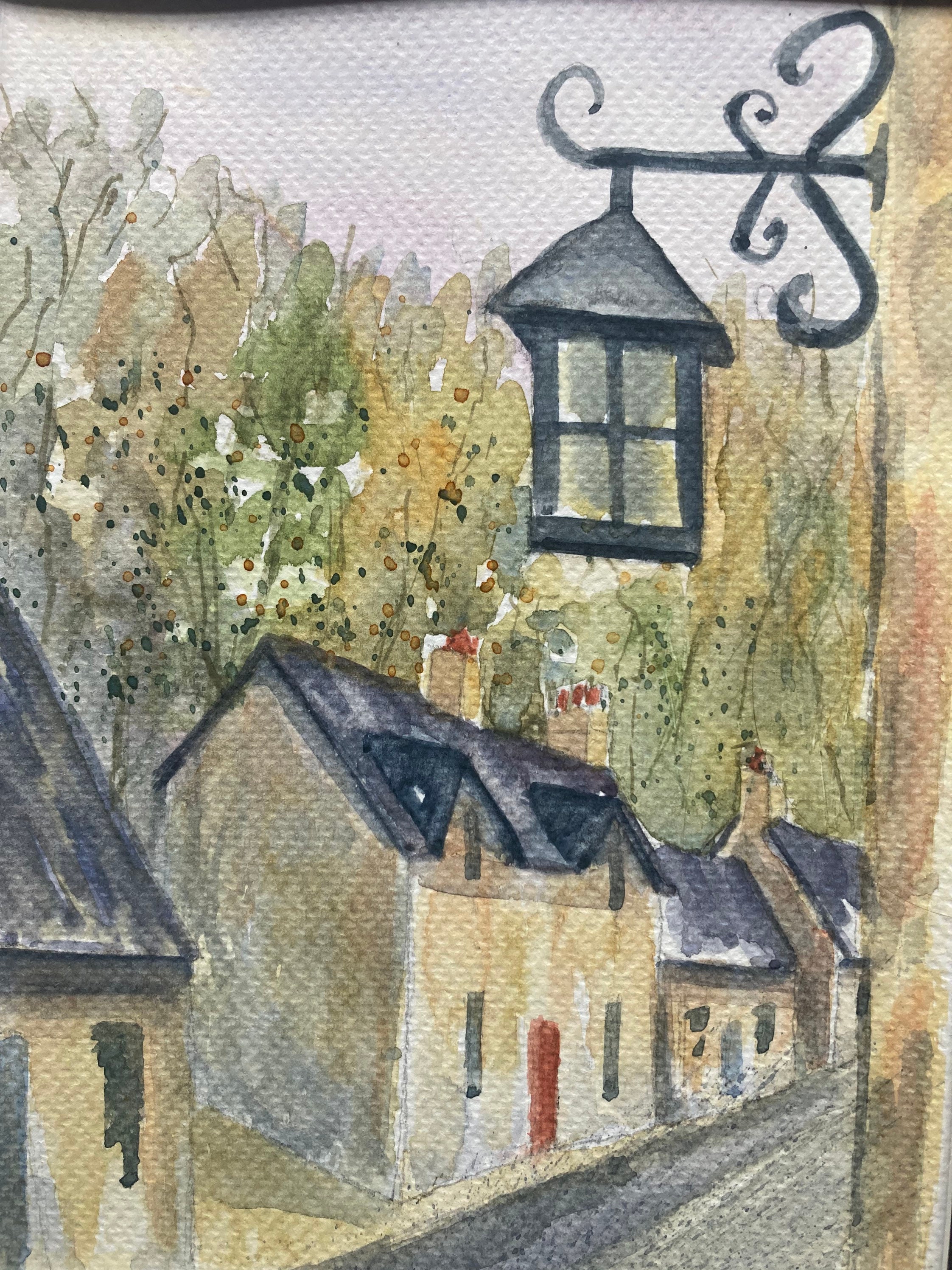 Original Watercolour of Castle Combe. Landscape Painting of English ...