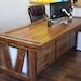 Desk in Solid Wood, Farmhouse Rustic Industrial / Urban Furniture ...