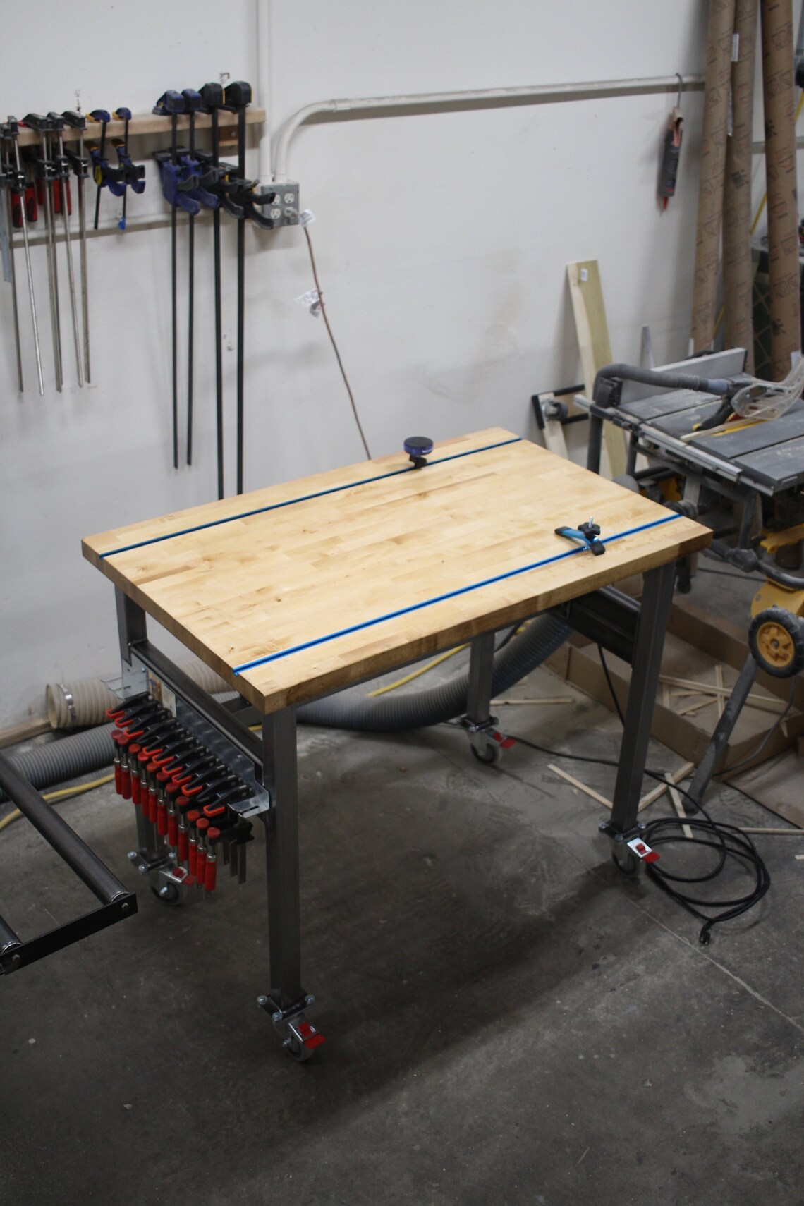 Standing Desk / Workbench Desk / Industrial Tall / Workstation - Etsy