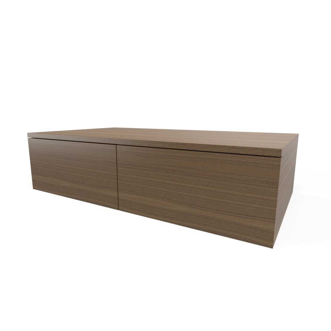 Floating Bathroom Double Drawer Vanity / Modern Restroom / - Etsy