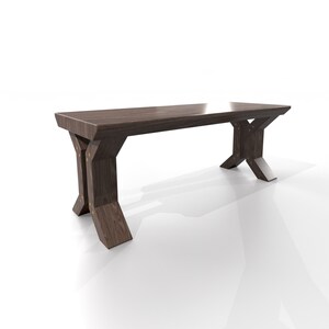 Modern Bench / Engineering Solid Wood / Dining Seat / Entry Bench / X ...