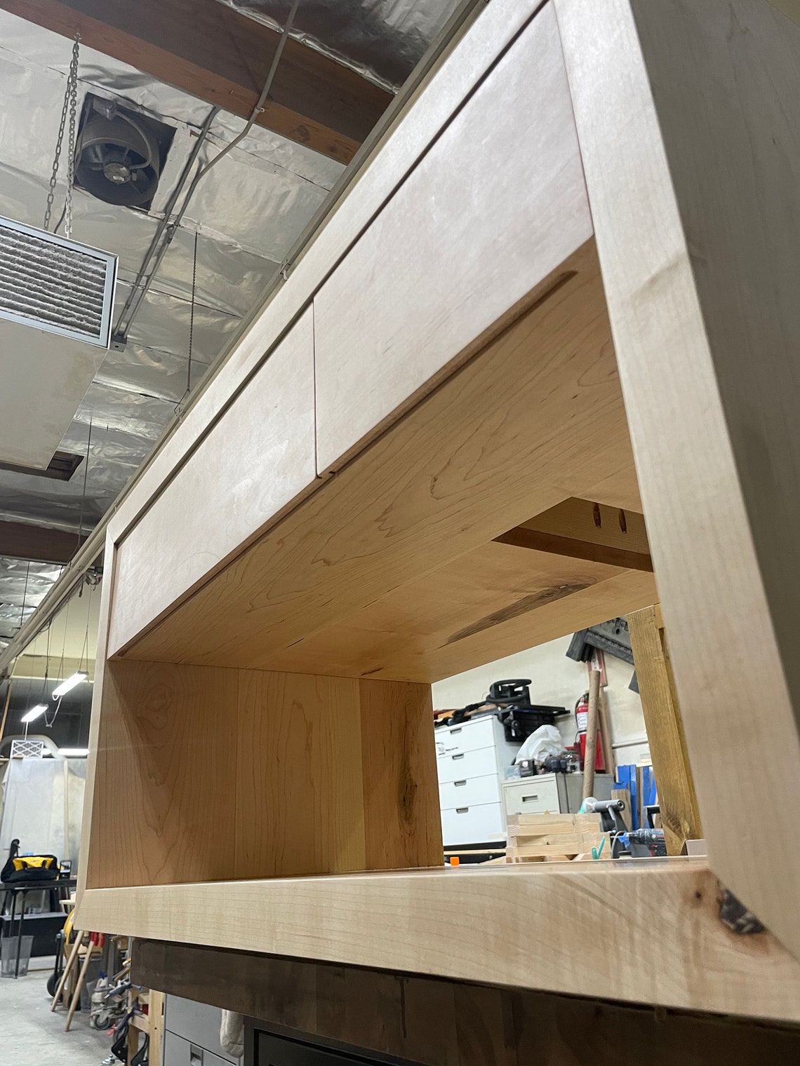 Floating Bathroom Vanity With 2 Drawers for Offset Sink - Etsy