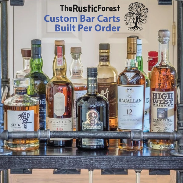 Rustic Bar Cart - Etsy